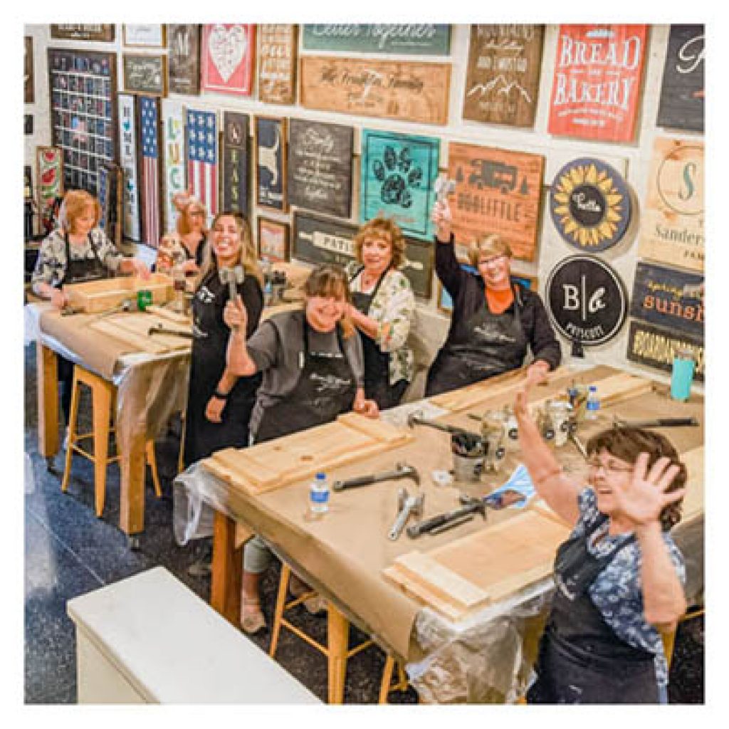 Host A Paint Party | DIY Wood Sign Workshop | Board & Brush